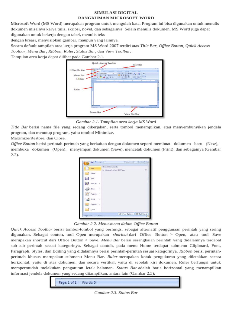 Panduan Lengkap Menggunakan MS Word | PDF