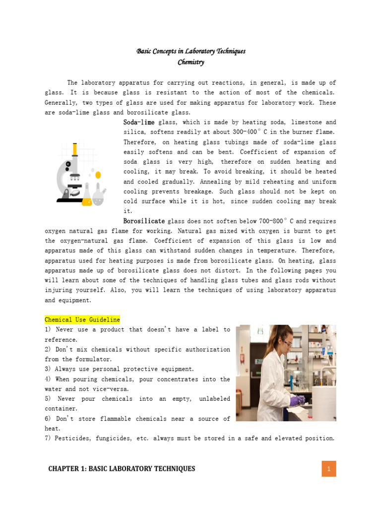 Basic Concepts in Laboratory Techniques MLS NEW | PDF | Hydroxide ...