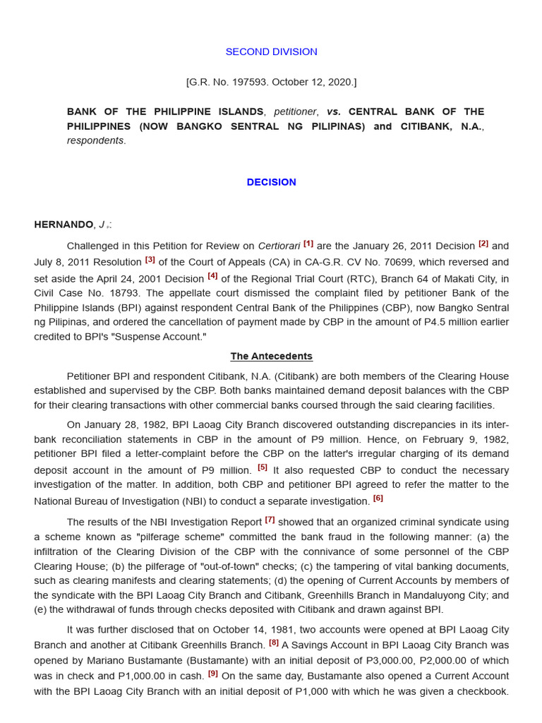 Bank Fraud Case: BPI vs. Central Bank | PDF | Legal Liability | Lawsuit