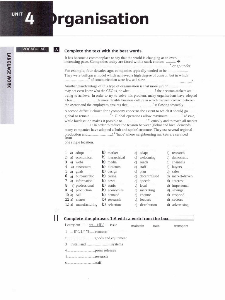 Market Leader Intermediate Workbook | PDF | Economies | Business