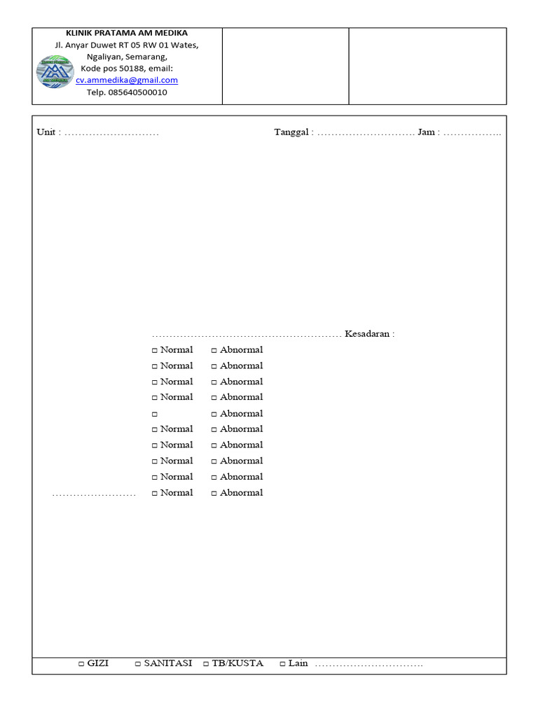 PKP 4 EP 1 FORM KAJIAN AWAL | PDF
