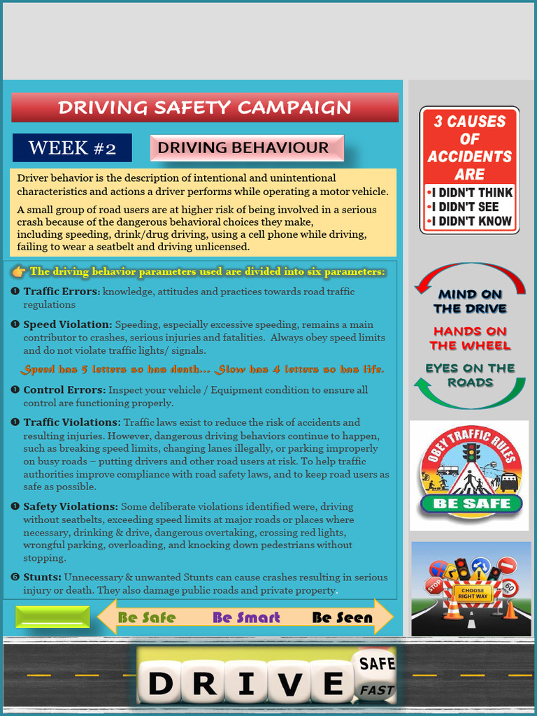 Driving Safety Camapaign Week #2 | PDF