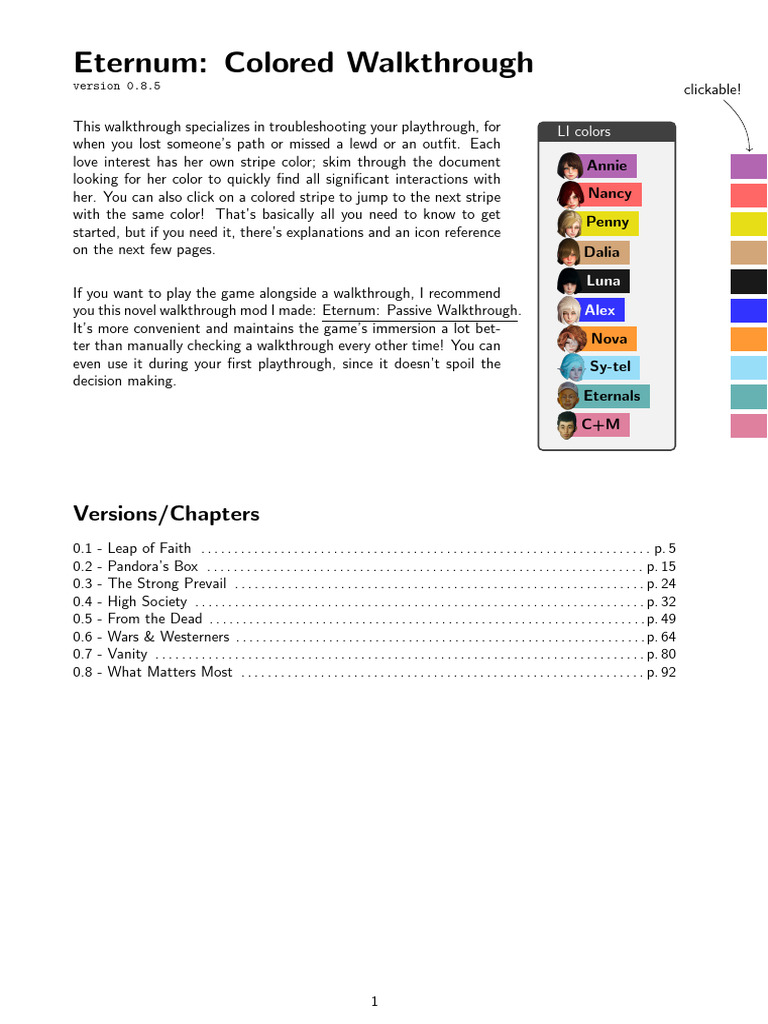 Eternum ColoredWT 0.8.5 | PDF