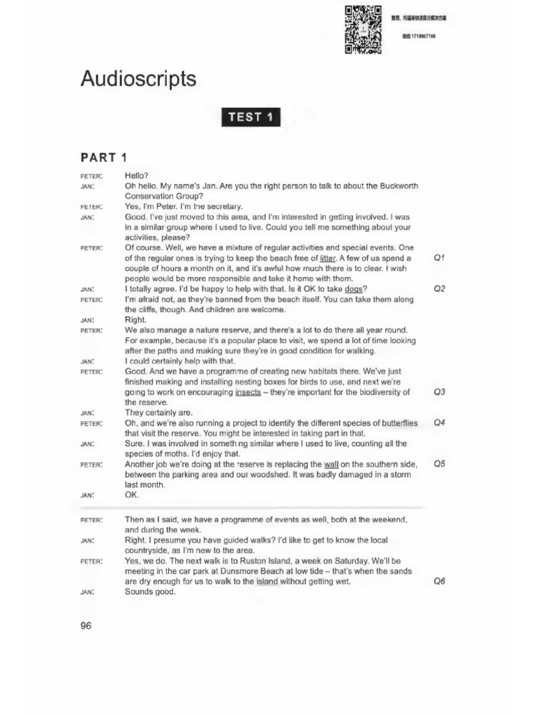 Listening Audioscript | PDF