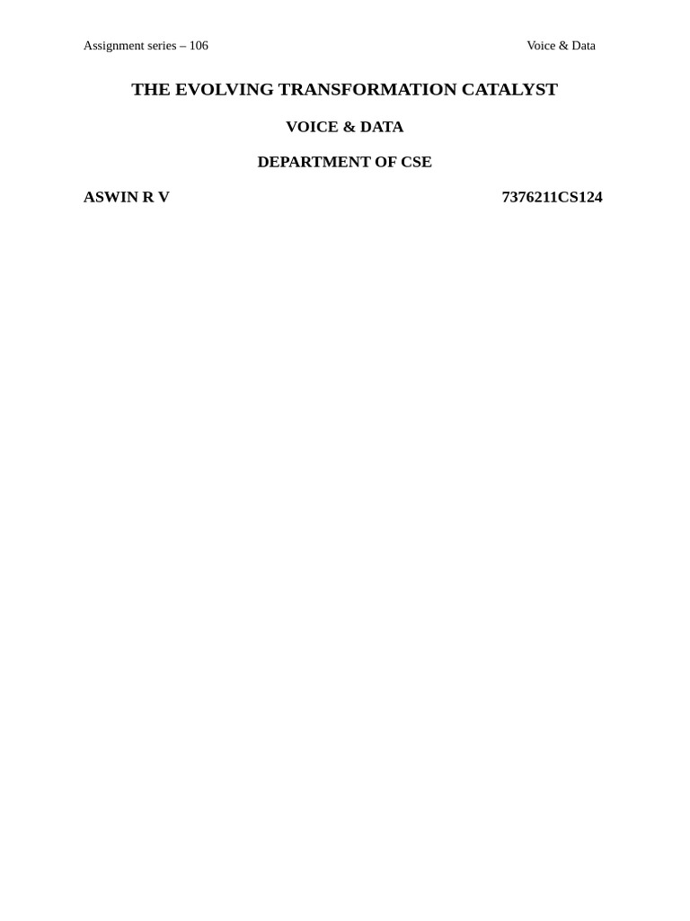 The Evolving Transformation Catalyst | PDF