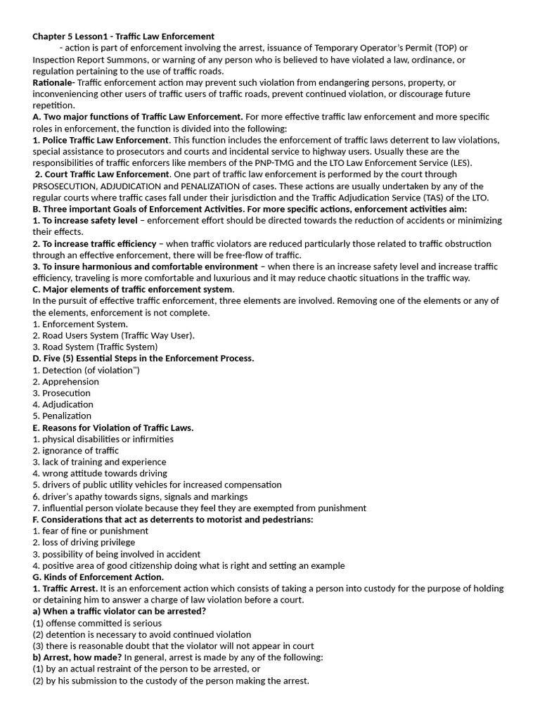 CDI 4 Chapter 5 Word For Discu | PDF | Arrest | Traffic Collision
