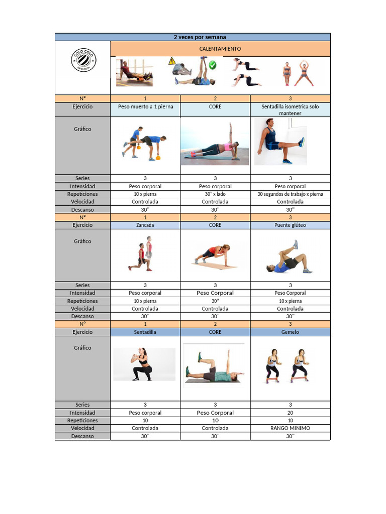 Sesión lunes Samu (2) | PDF