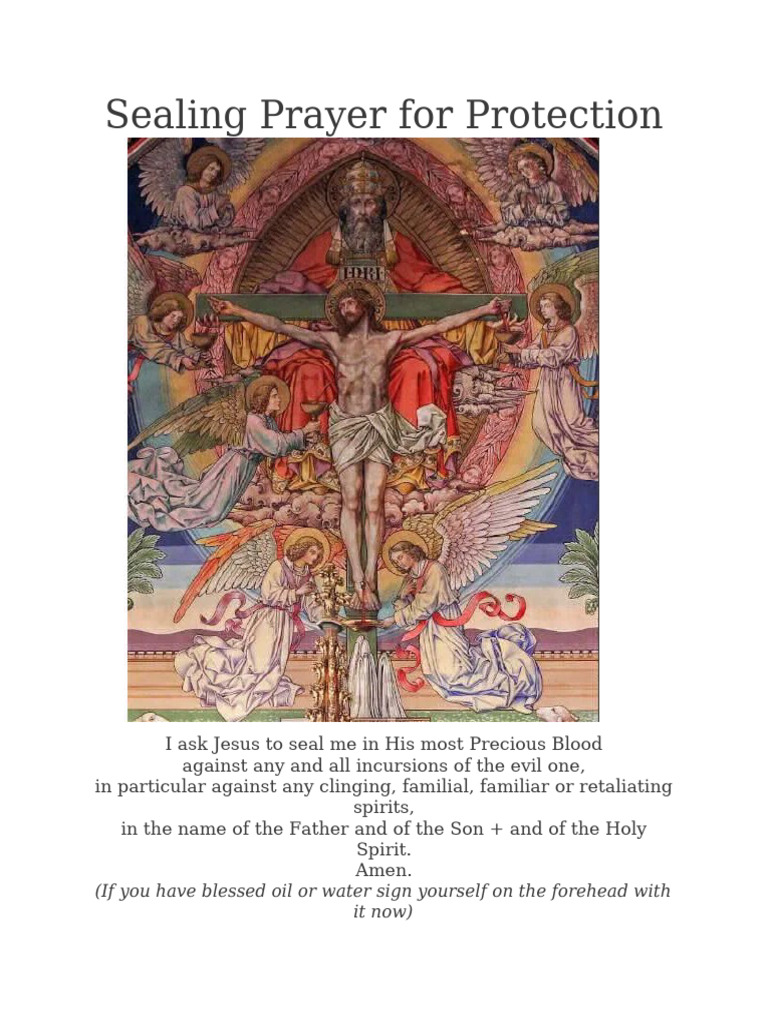 Sealing Prayer For Protection | PDF