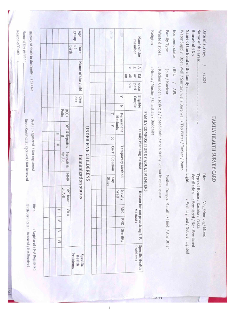 Survey Card | PDF