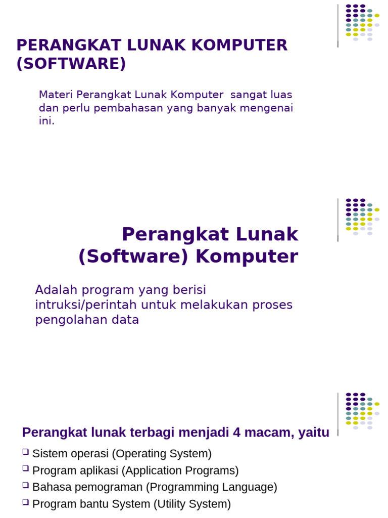Part 2 Pengenalan Dasar Komputer-Software 3 | PDF