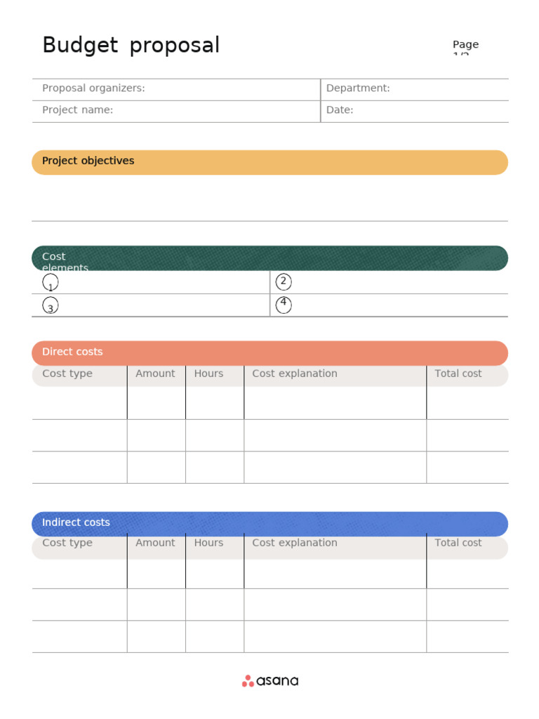 Budget Proposal Template | PDF