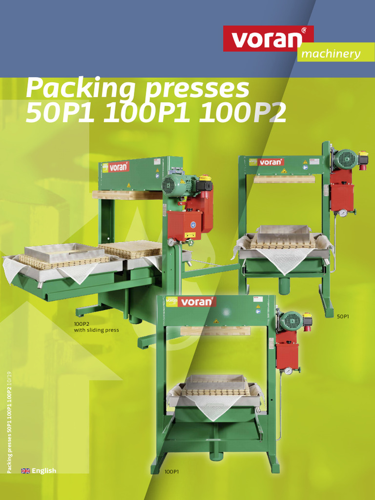 50P1 100P1 100P2 Packing Presses | PDF
