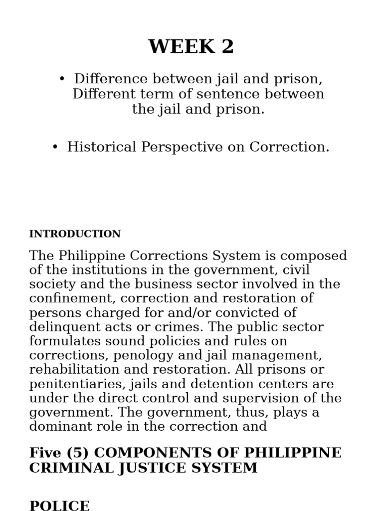 Philippine Corrections System Overview | PDF | Prison | Prisoner