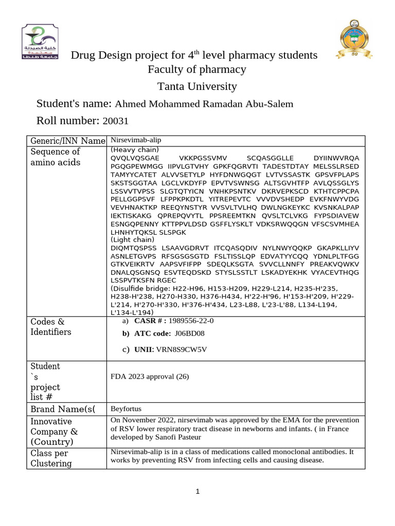 Nirsevimab-alip: RSV Prevention Drug | PDF | Medical Specialties ...