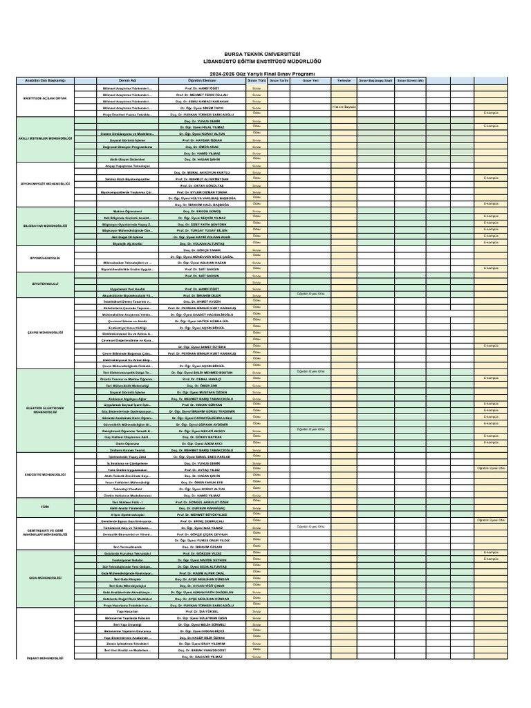 Final Sinavi 2025 | PDF