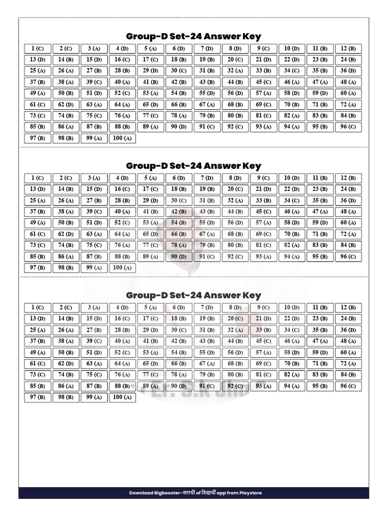 Group D Set 24 Answer Sheet Pdf Alphabet Inc Google Play