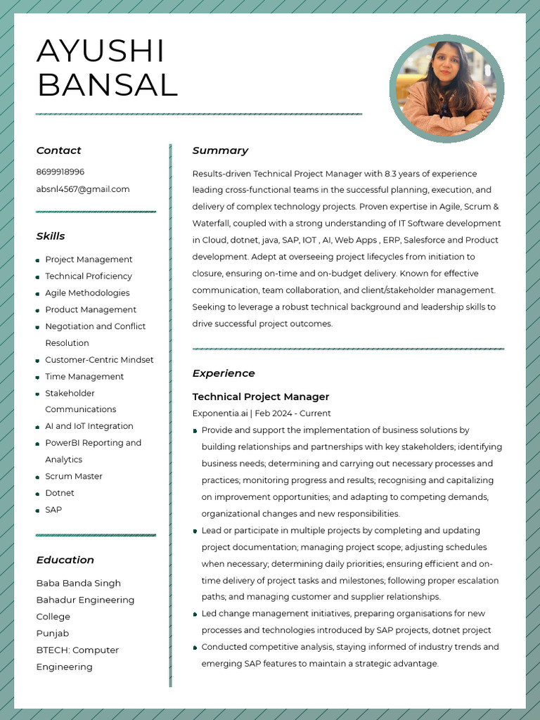 Ayushi Bansal CV 2 | PDF | Agile Software Development | Business Process
