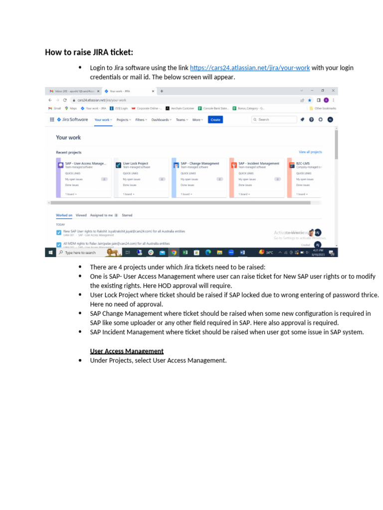 Jira ticket Process Note | PDF | Information Technology | Information ...