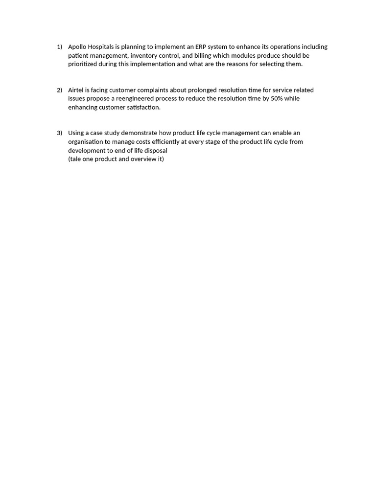 Erp Assignment | PDF