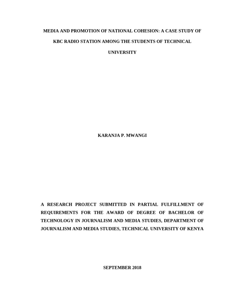 PK Mwangi Final Project To Josephat | PDF