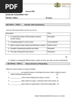 2025 Grade 8 Drama Answers or Responses | PDF