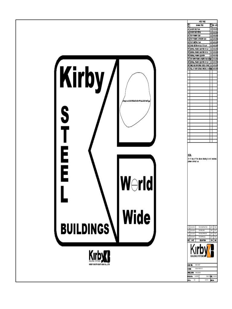 Steel Building Drawing | PDF | Components | Metalworking