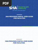 SHA Provider Portal Training Guide | PDF | Login | Websites