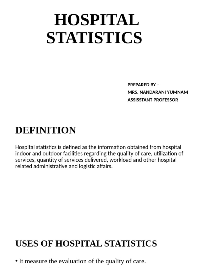 HOSPITAL STATISTICS | PDF