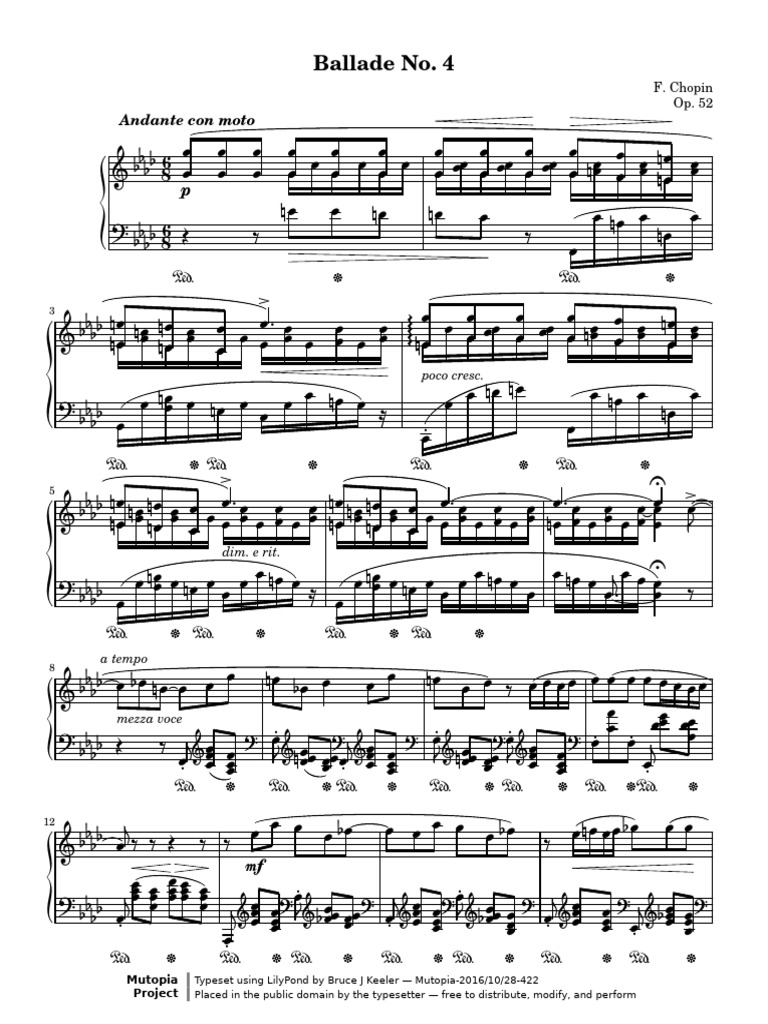 Ballade No. 4 | PDF