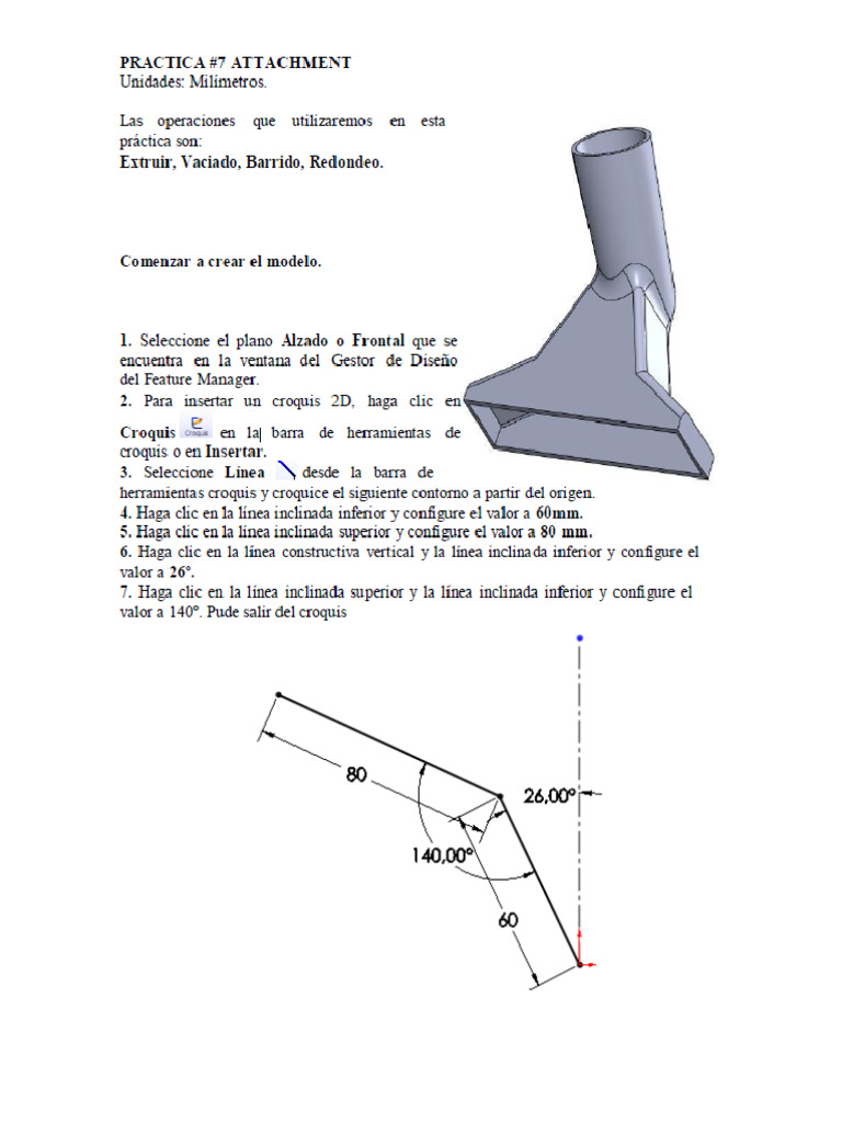 Practica 8 Solidworks | PDF