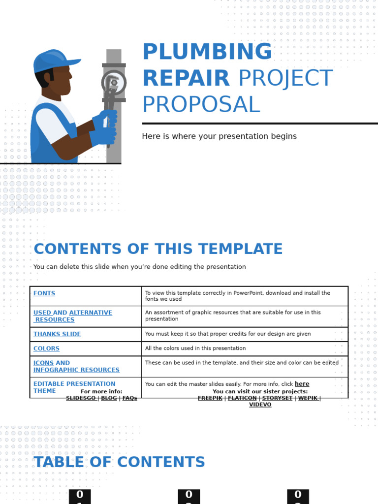 Plumbing Repair Proposal Template | PDF | Expense | Customer ...