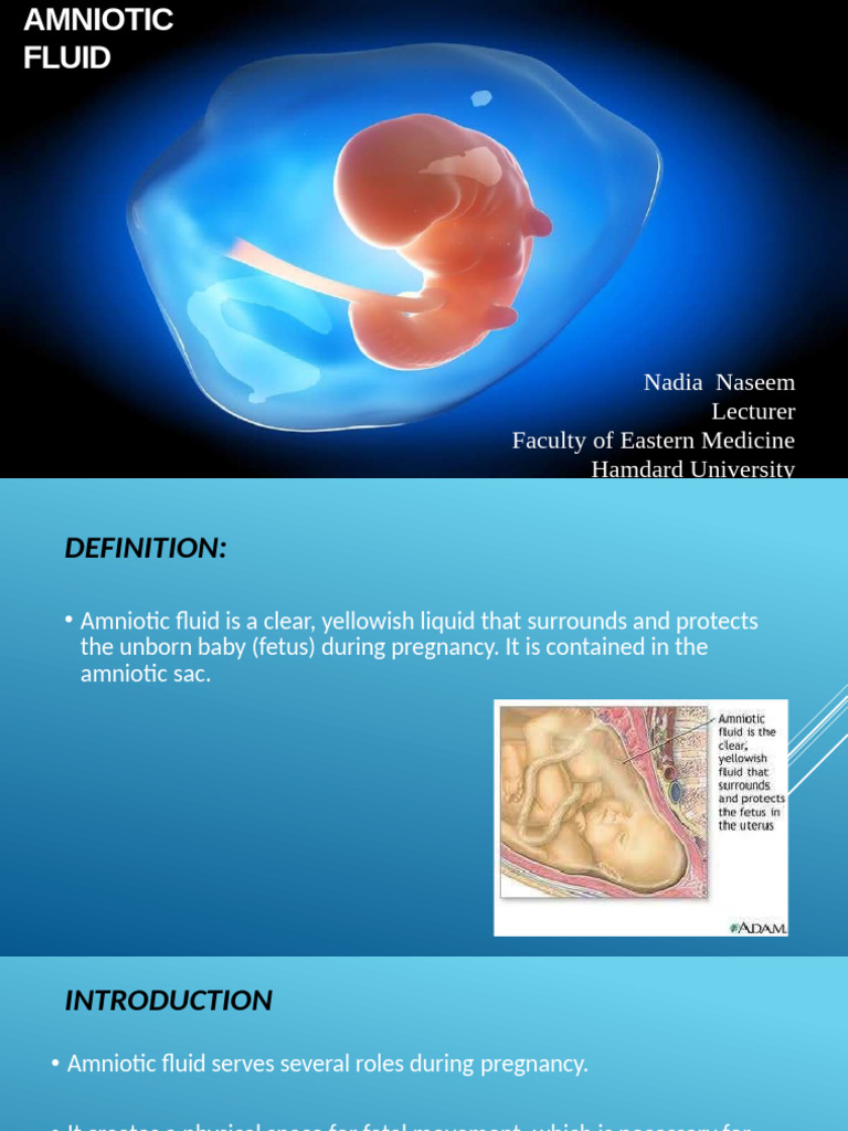 Understanding Amniotic Fluid in Pregnancy | PDF | Obstetrics | Clinical ...