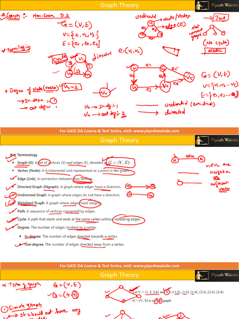 Graph Thort | PDF | Vertex (Graph Theory) | Discrete Mathematics