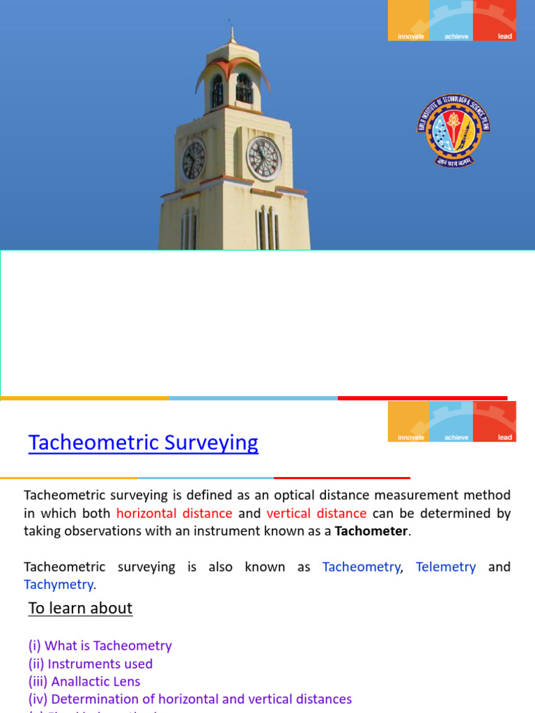 SNPatel Tacheometric Surveying | PDF | Surveying | Elementary Geometry