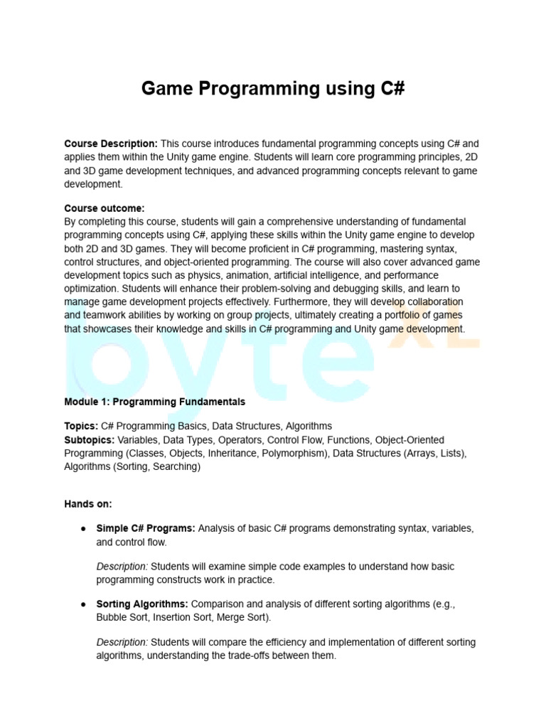 Game Programming using C# (2) | PDF | Computer Programming | Object ... Game Programming using C# (2) | PDF | Computer Programming | Object ...