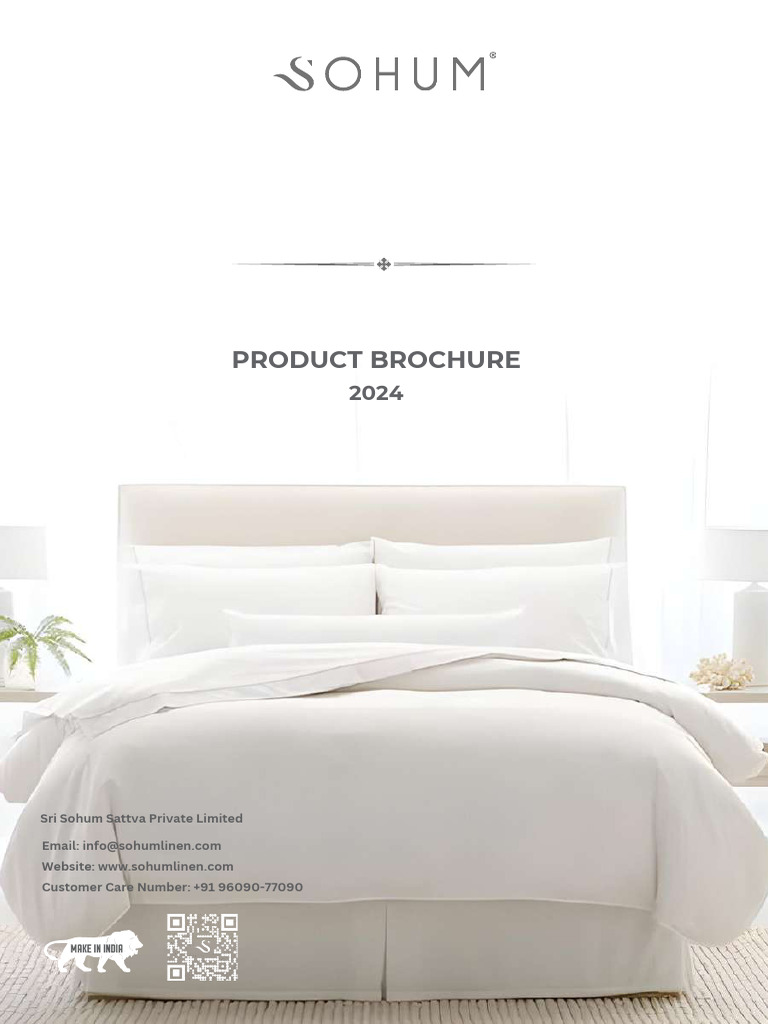 Sohum Hotel Linen Product Overview | PDF | Pillow | Mattress