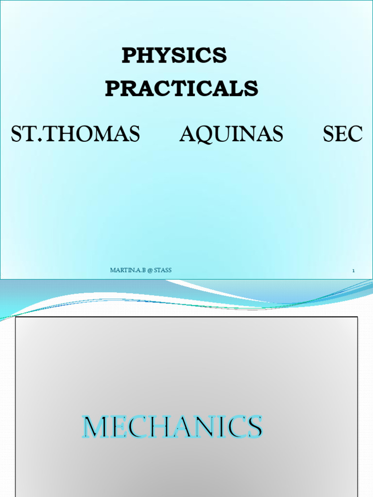 Form Four Physics Practical Guide | PDF | Electrical Resistance And ...