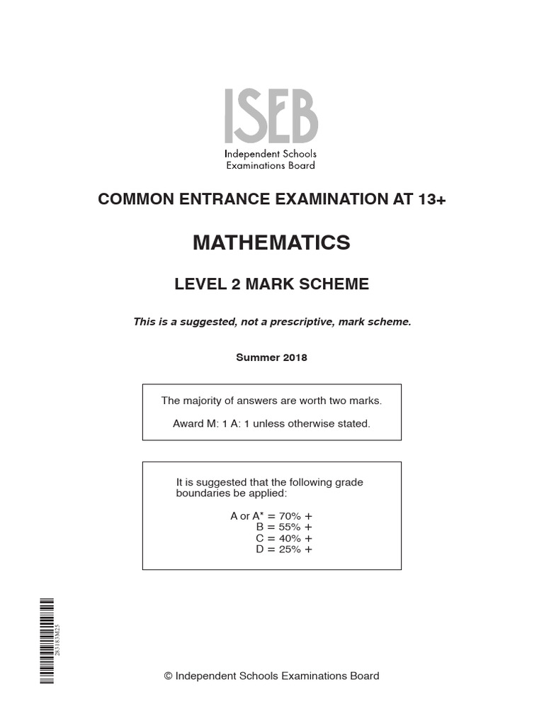 13 Mathematics Level 2 Mark Scheme | PDF | Classical Geometry | Euclid