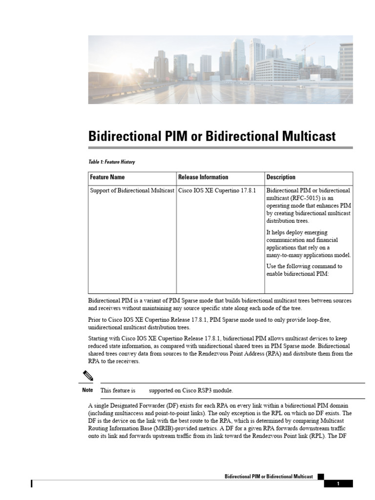 M Bidirectional Pim | PDF | Computer Networking | Network Layer Protocols