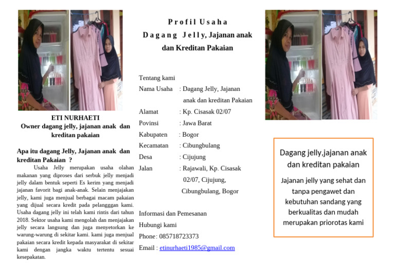 Profil Usaha ETI NURHAETI | PDF