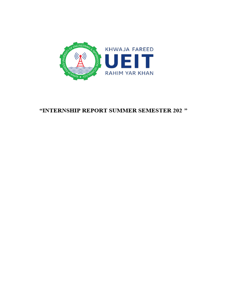 Internship Report Format | PDF | Expert | Laboratories