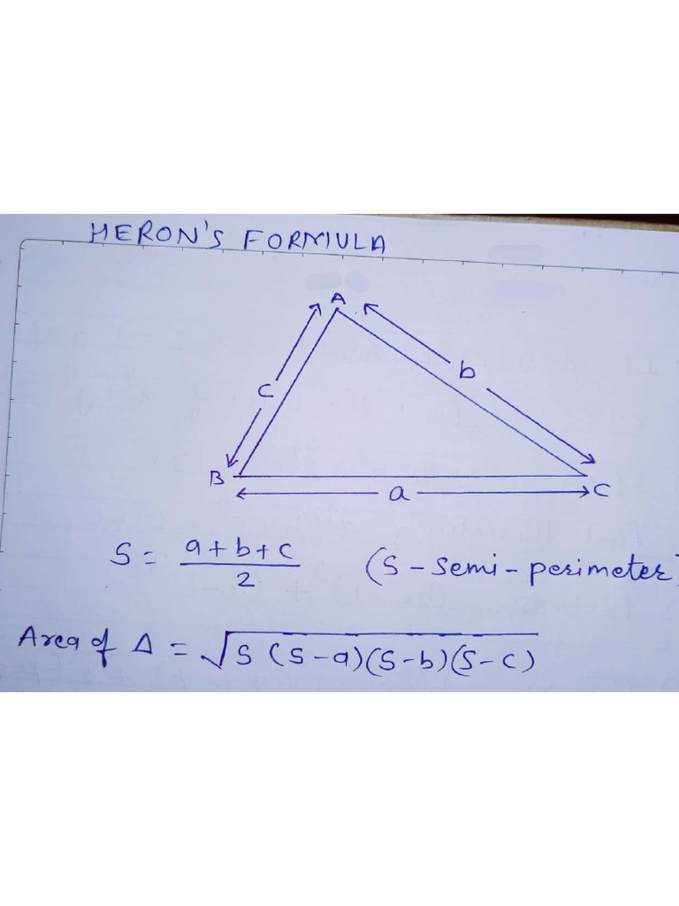 Heron's Formula | PDF