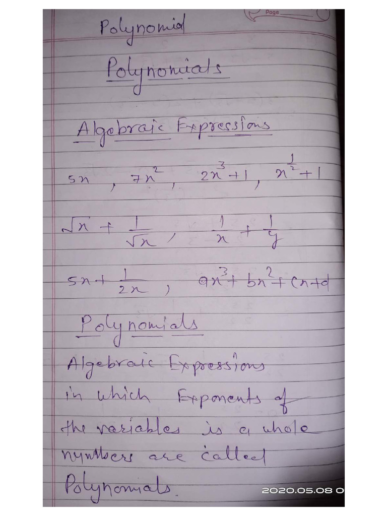 Polynomials | PDF
