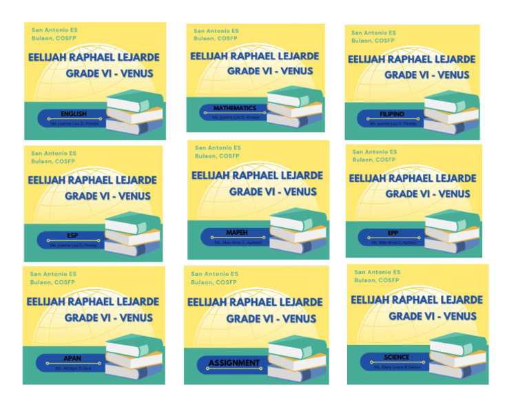 Grade 6 Subjects | PDF