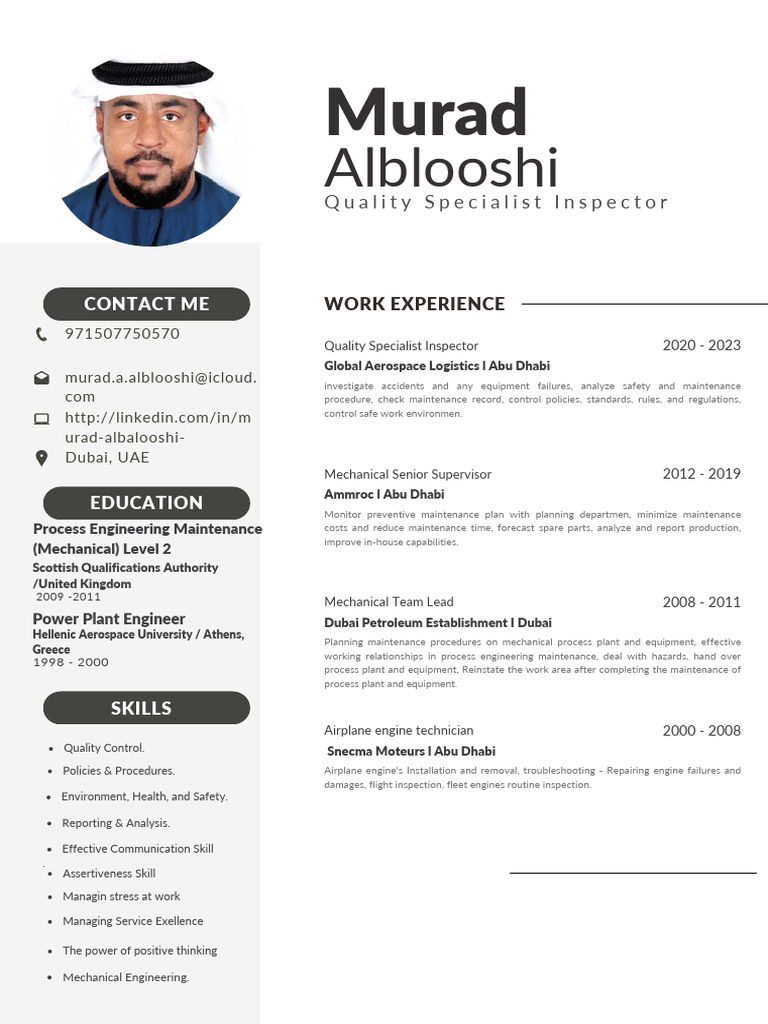 Professional CV Resume | PDF | Engineering | Safety