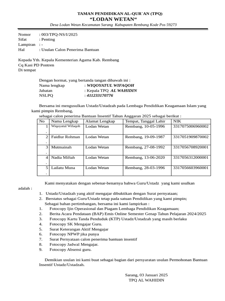 Proposal Provinsi 1 | PDF