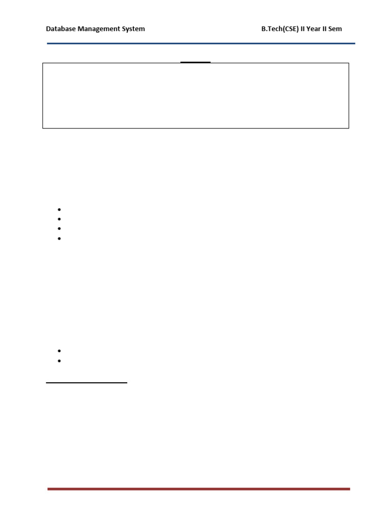DBMS UNIT 3 | PDF | Computing | Computer Data
