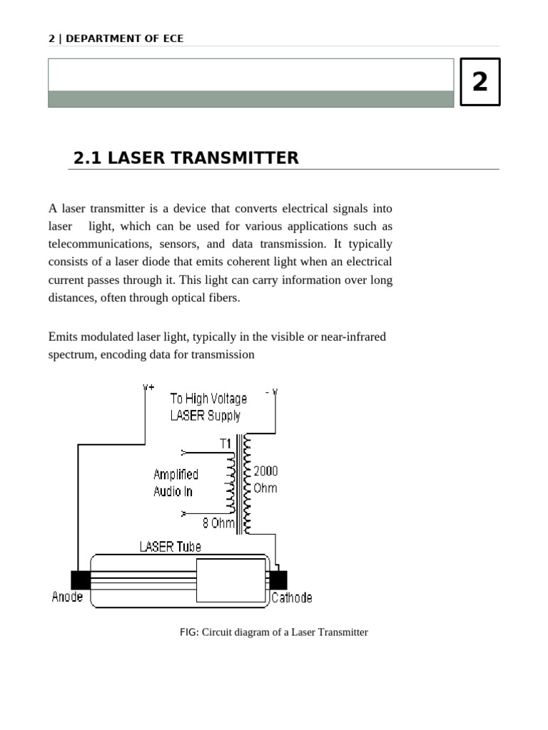Underwater Laser Communication System | PDF | Laser | Modulation
