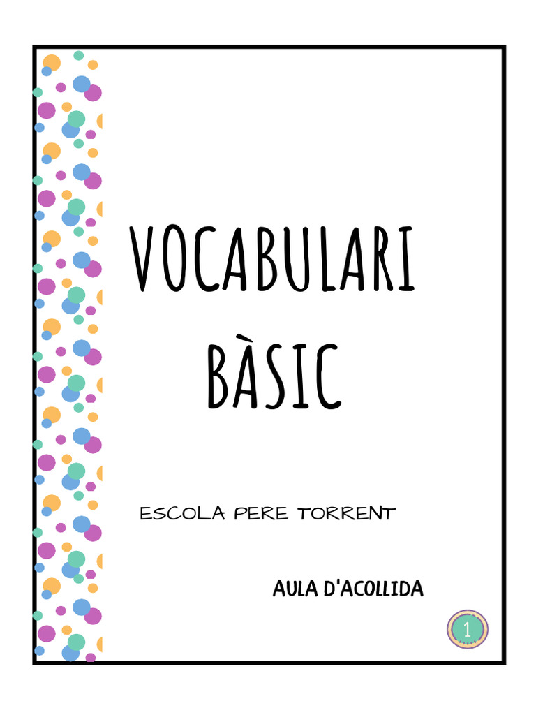 Vocabulari Inicial Per Retallar | PDF
