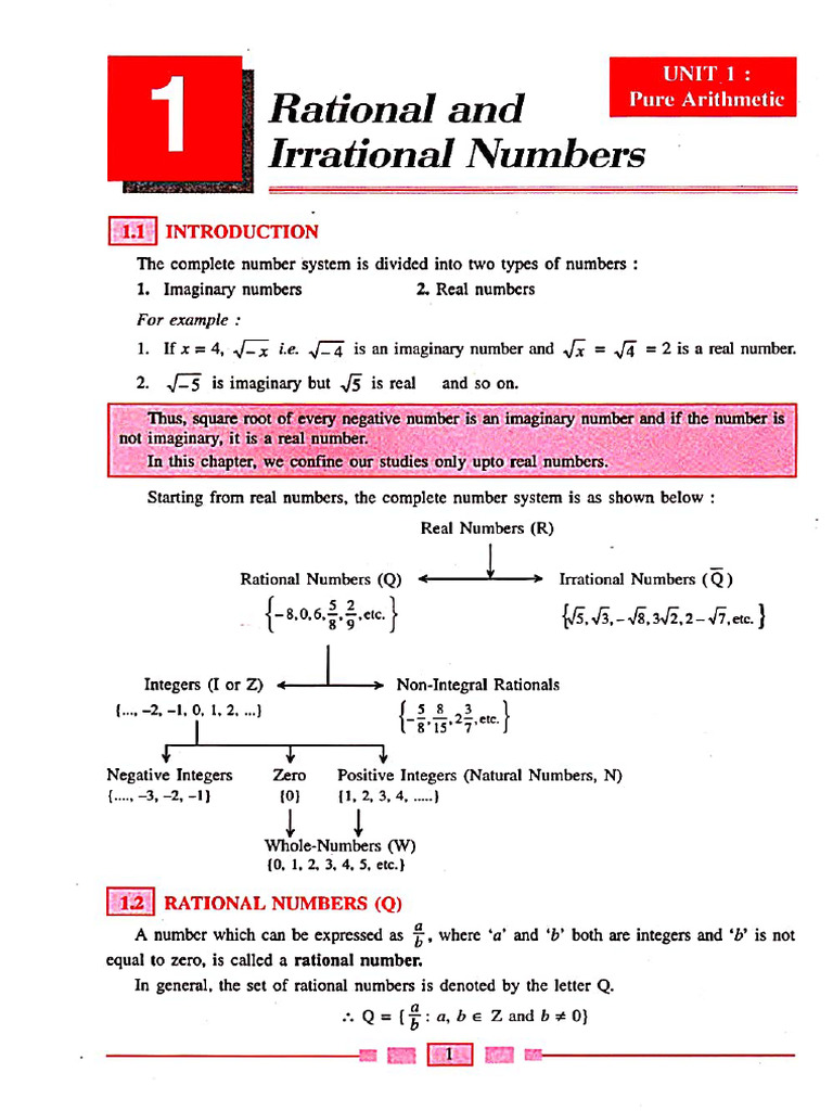 Rational Number 1 | PDF